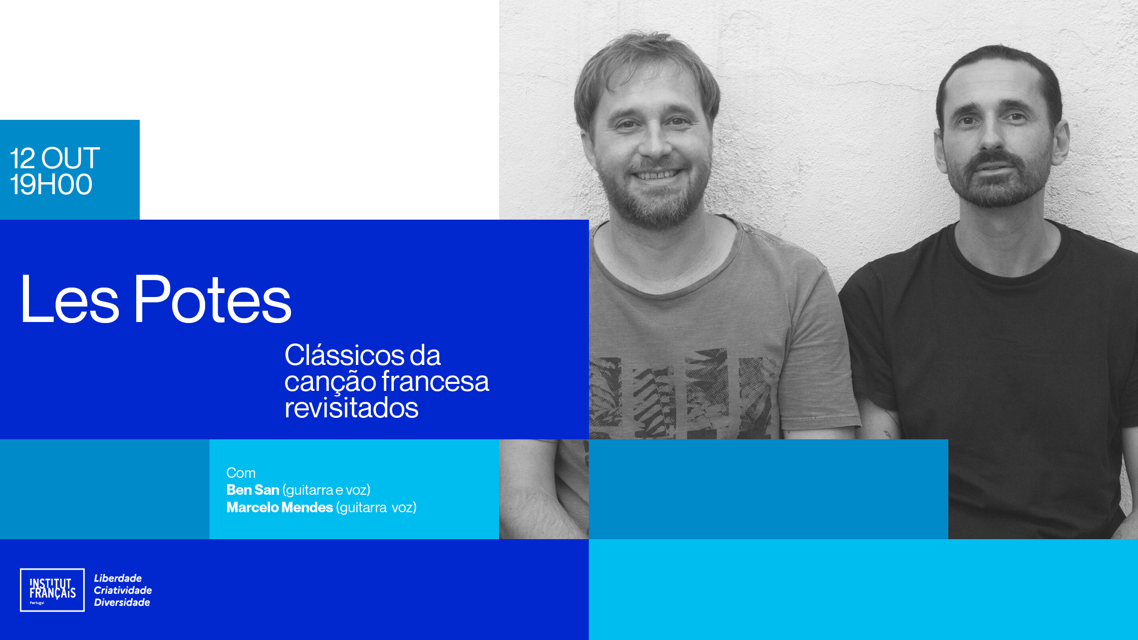 Concert avec le duo Les Potes - Institut français du Portugal